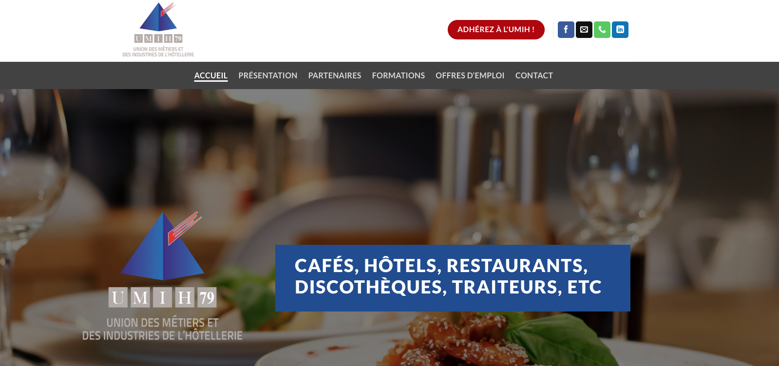 UMIH79 | Union des Métiers et des Industries de l'Hôtellerie UMIH 79